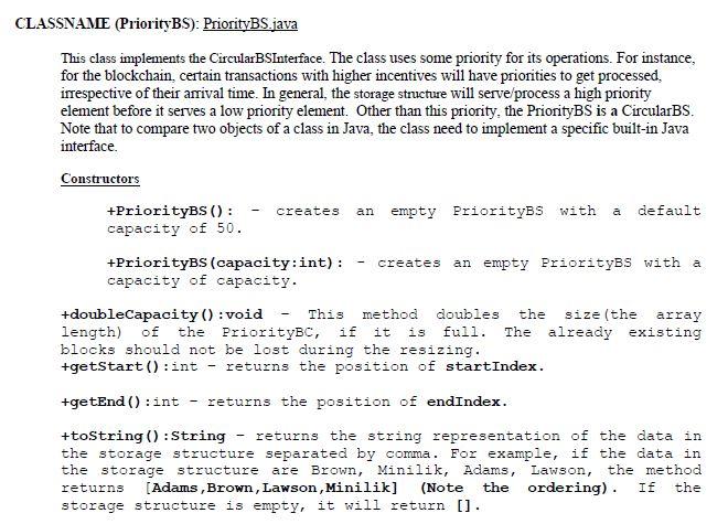 Solved You may: Add additional methods and variables, | Chegg.com
