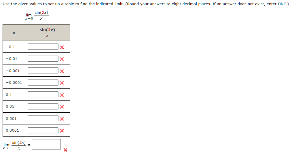 Solved Use the given values to set up a table to find the | Chegg.com