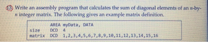 Solved Write An Assembly Program That Calculates The Sum Of 1607