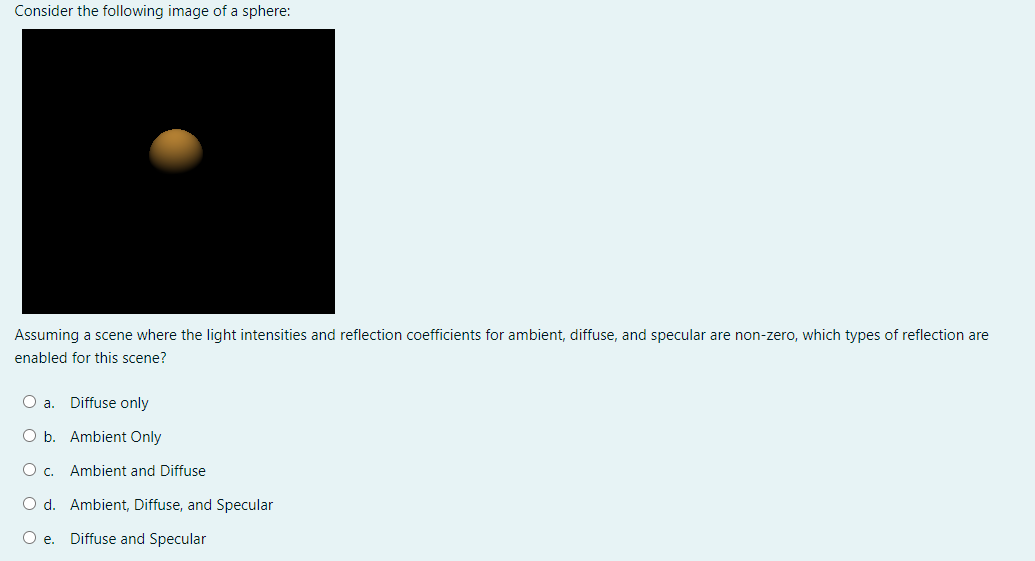 Solved Consider the following image of a sphere: Assuming a | Chegg.com