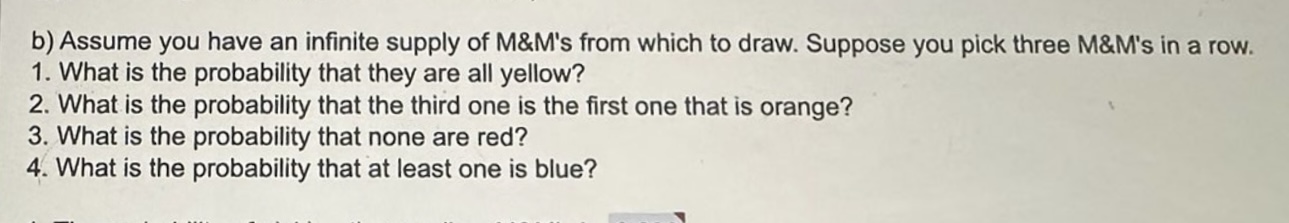 Solved brown. Complete parts a and b. a) Suppose you pick an | Chegg.com