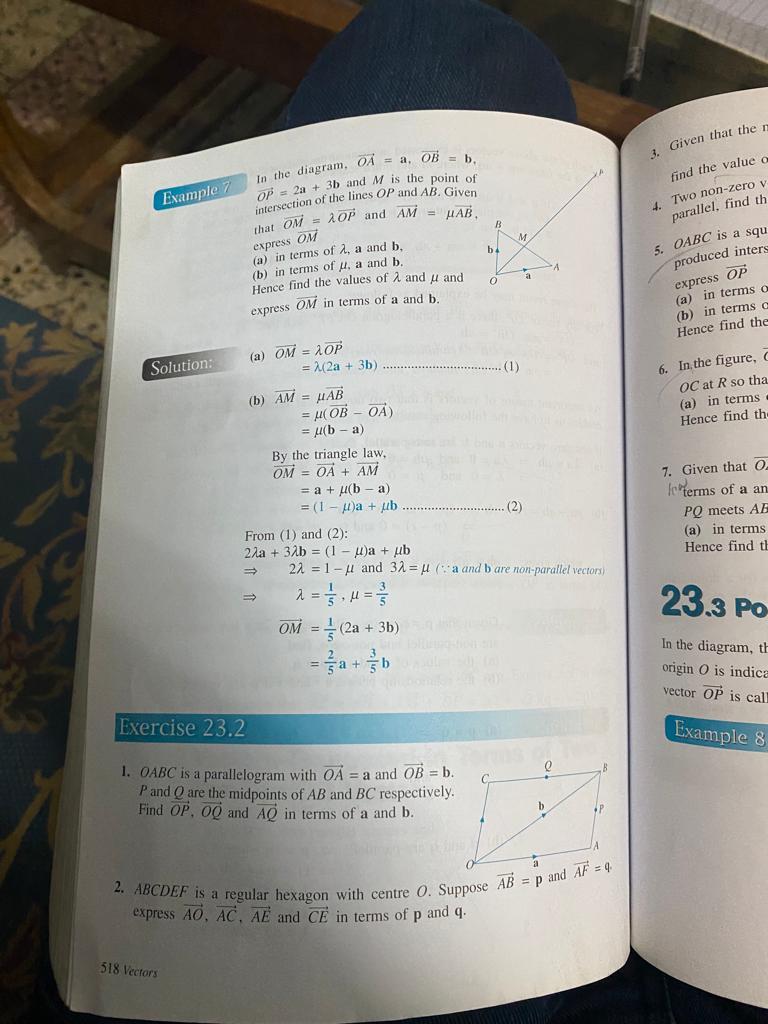 Solved 3. Given that the find the value a Example 7 In the | Chegg.com