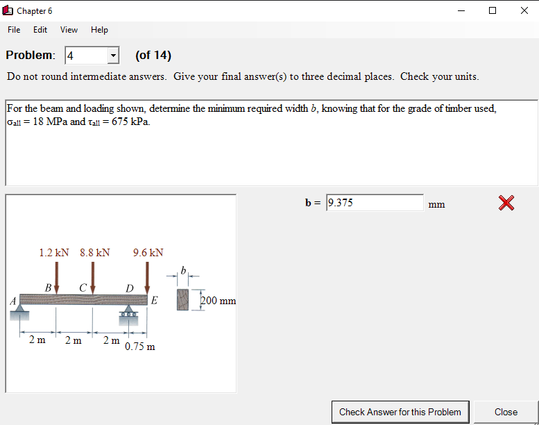 Solved Chapter 6 - I X File Edit View Help Problem: 4 (of | Chegg.com