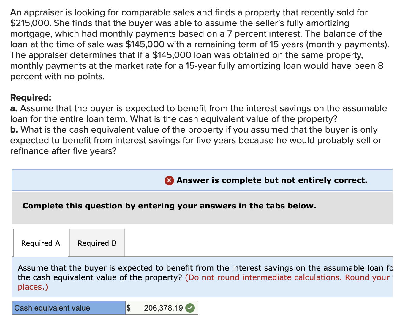 Solved An appraiser is looking for comparable sales and | Chegg.com