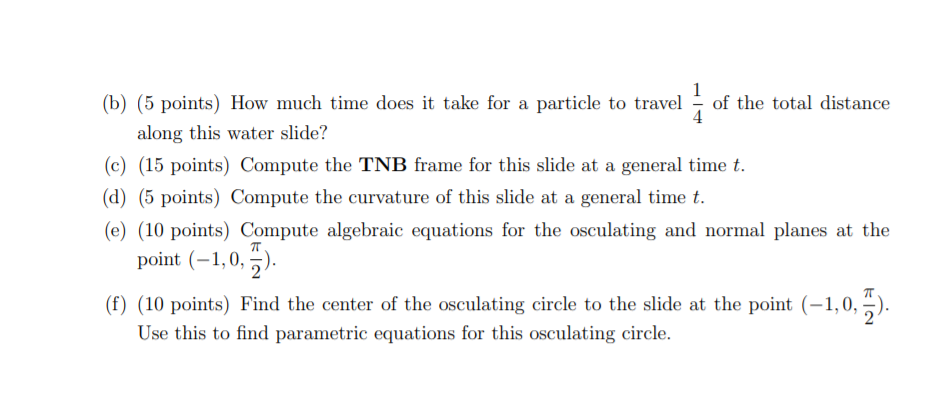Solved 5. The shape of a water slide has been modeled using | Chegg.com