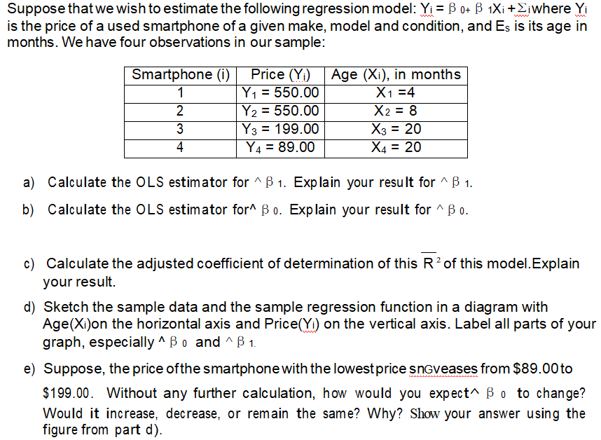 Solved Suppose that we wish to estimate the following | Chegg.com