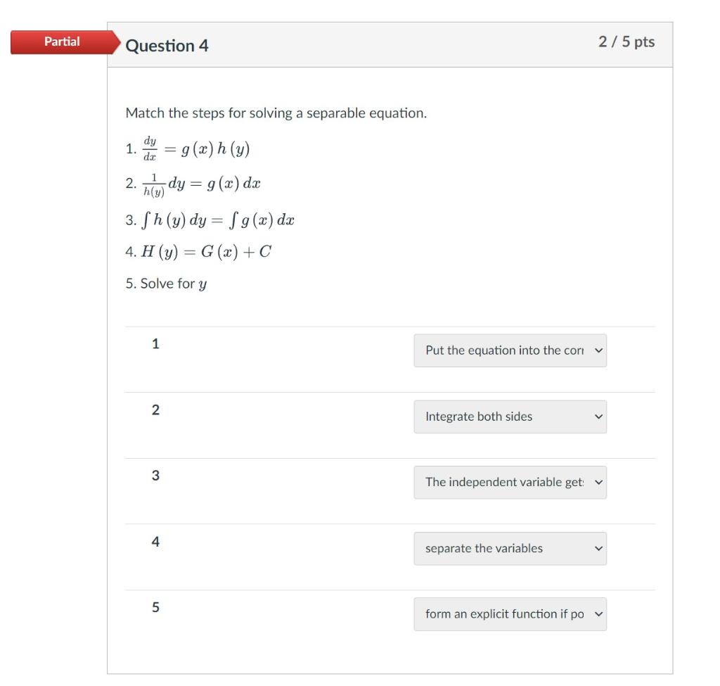 Solved All Possible Answers Listed: -Put the equation in | Chegg.com