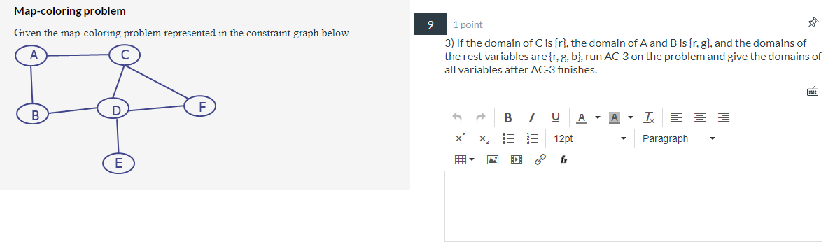 Continue from question3), run backtracking search | Chegg.com