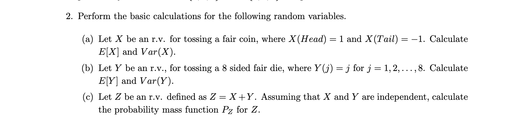 Solved 2 Perform The Basic Calculations For The Following 
