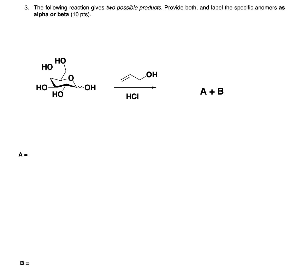 Solved The following reaction gives two possible products. | Chegg.com