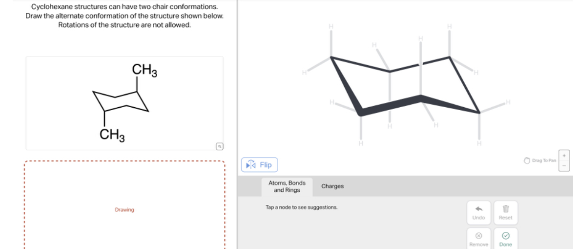 Solved Cyclohexane structures can have two chair | Chegg.com