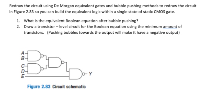 Solved Redraw the circuit using De Morgan equivalent gates | Chegg.com Solved Redraw the circuit using De Morgan equivalent gates | Chegg.com