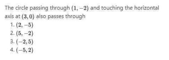 Solved The circle passing through (1,−2) and touching the | Chegg.com