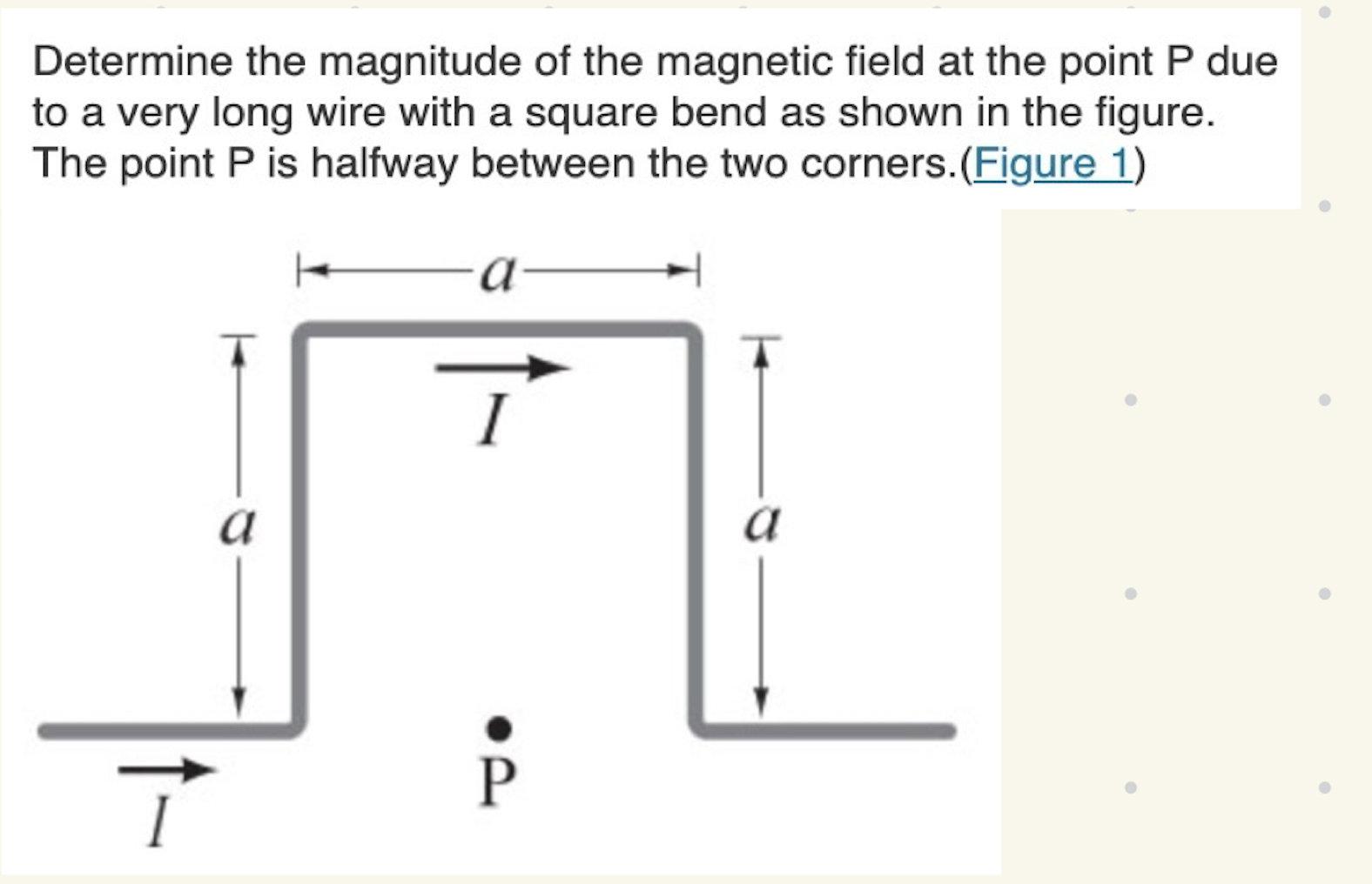 Solved Determine the magnitude of the magnetic field at the | Chegg.com