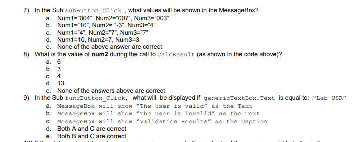 Solved Section 2 - Subroutines and Functions Refer to the | Chegg.com