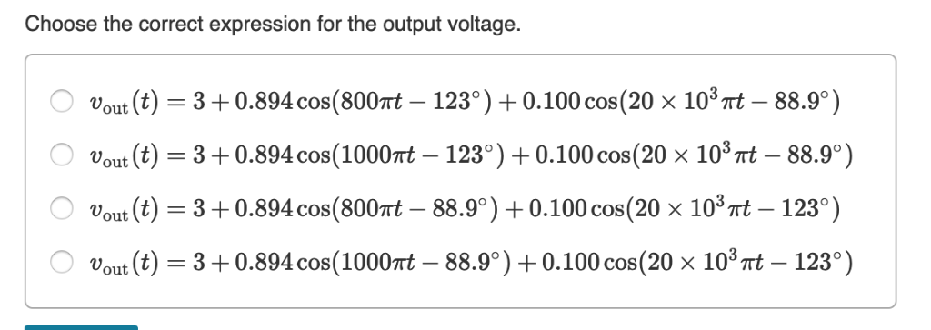 Solved The Input Signal Of A First Order Lowpass Filter With 