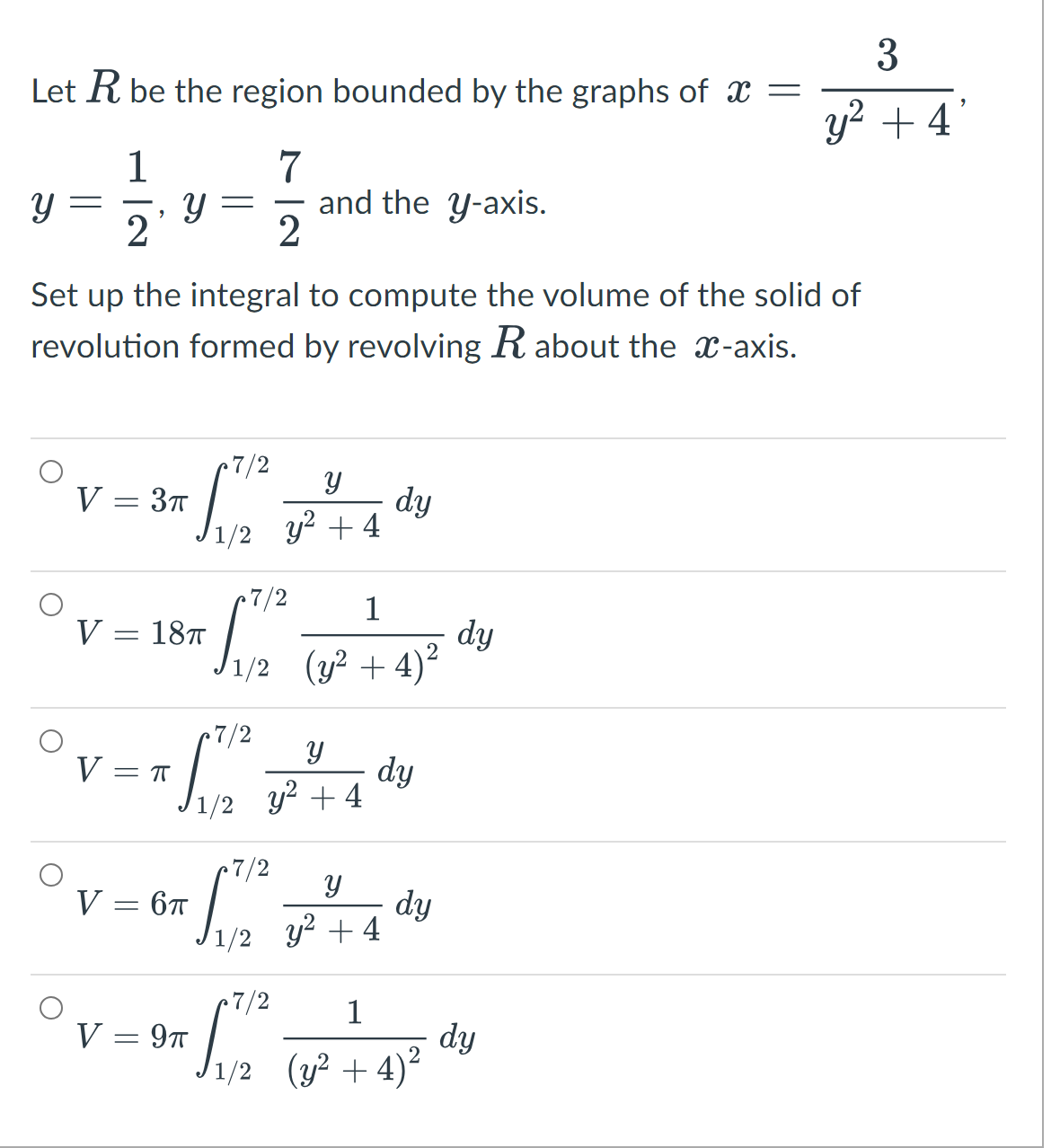 Solved Let \\( R \\) be the region bounded by the graphs of | Chegg.com