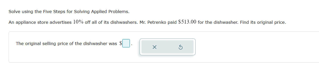 Solved Solve using the Five Steps for Solving Applied | Chegg.com
