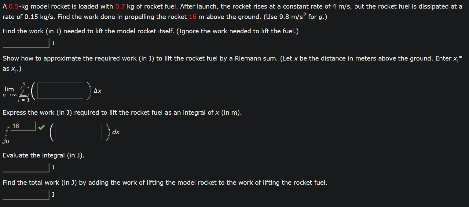 Solved A 0.5-kg model rocket is loaded with 0.7 kg of rocket | Chegg.com
