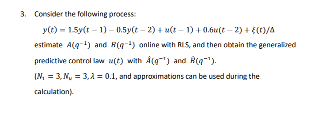 Solved Consider the following | Chegg.com