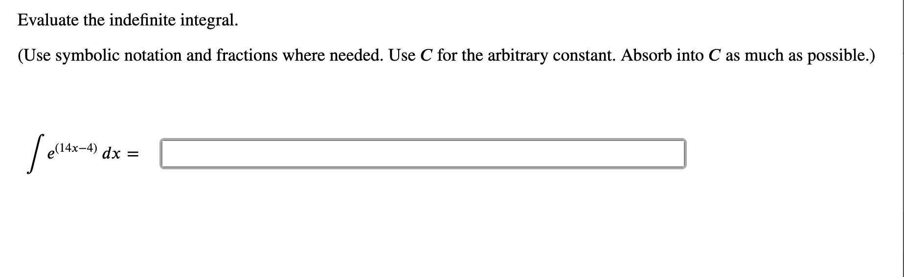 Solved Evaluate the indefinite integral. (Use symbolic | Chegg.com