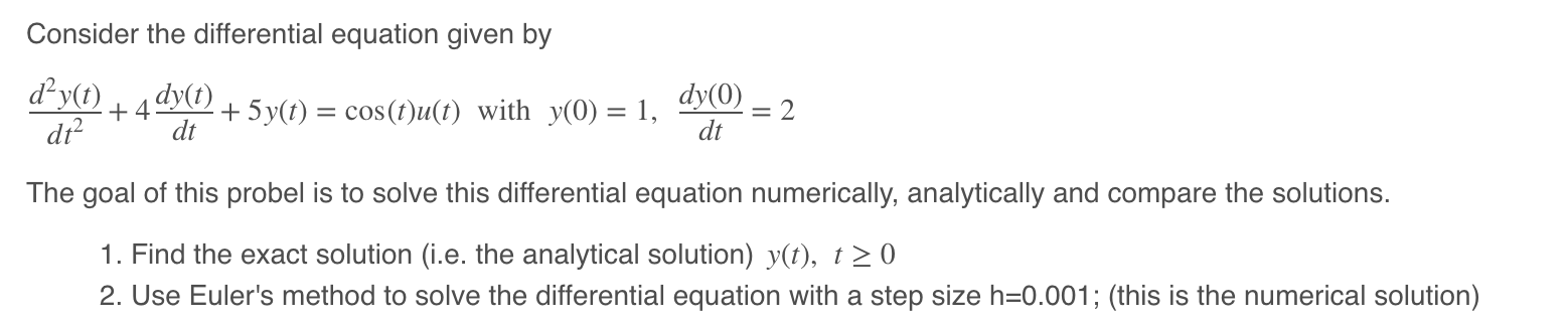 Solved Consider the differential equation given by | Chegg.com