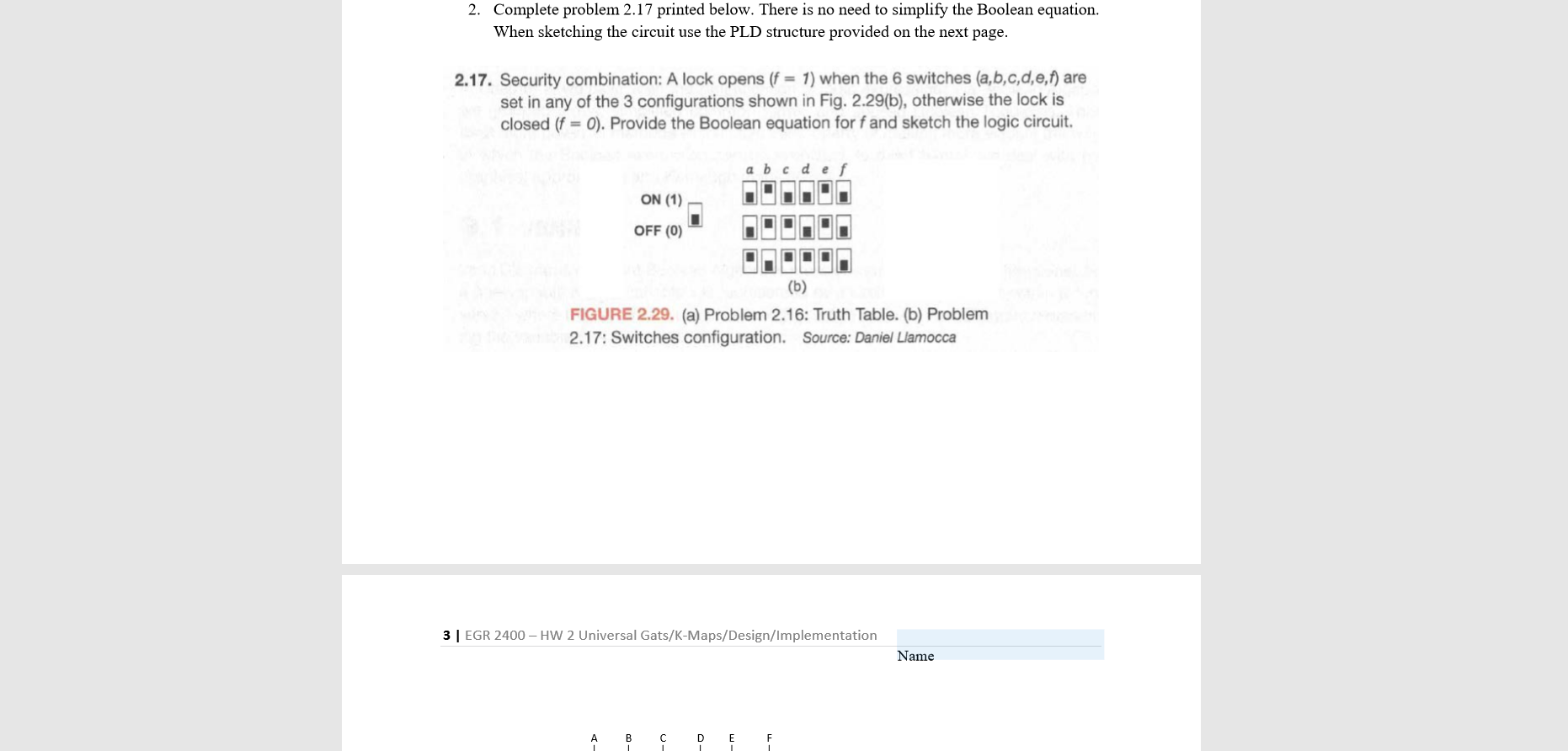 Solved 2. Complete problem 2.17 printed below. There is no | Chegg.com