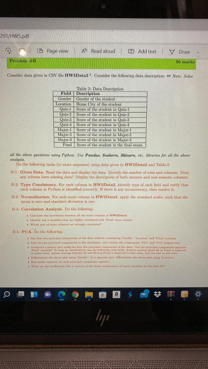 291/HW5.pdf Page view A Read aloud Add text V Draw | Chegg.com
