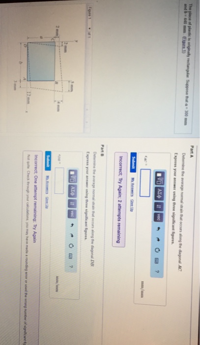 Solved The piece of plastic is originally rectangular. | Chegg.com