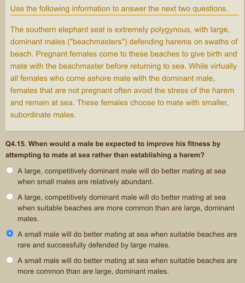 Solved Q4 13 Which Of The Following Statements About Sex