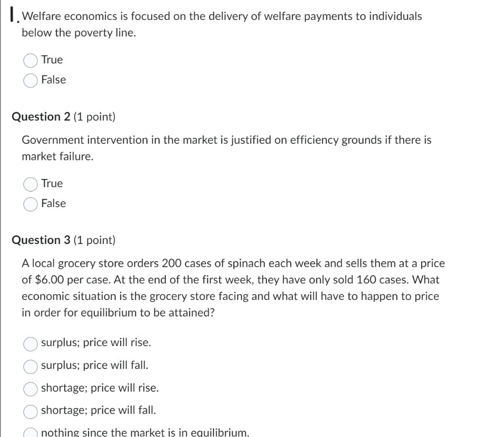Solved Welfare economics is focused on the delivery of | Chegg.com