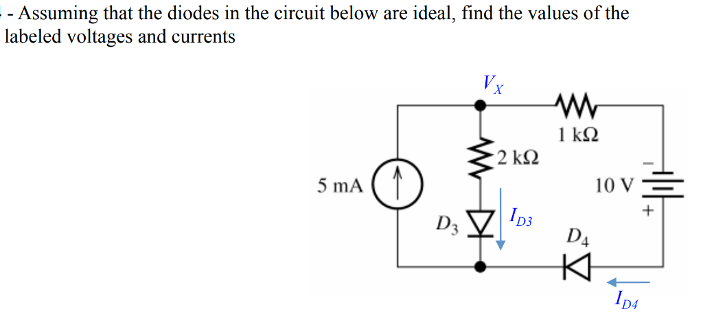Solved Assuming that the diodes in the circuit below are | Chegg.com