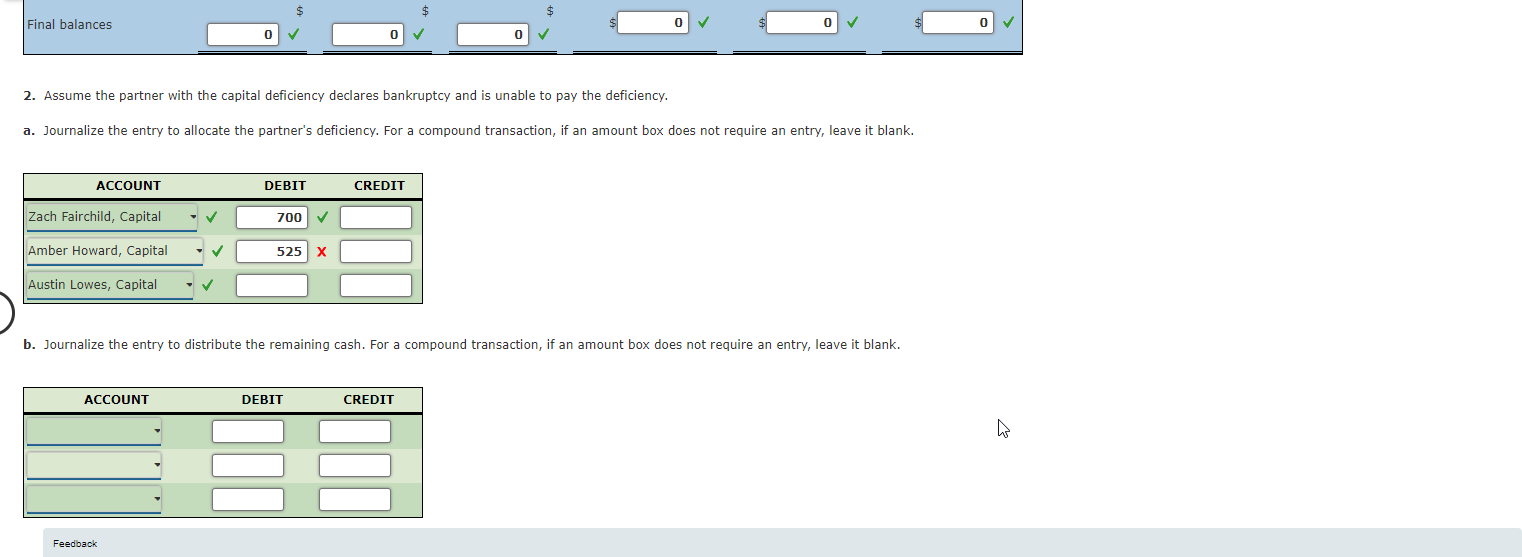 Solved Statement of Partnership Liquidation deficiency to | Chegg.com