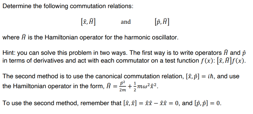 Solved Determine the following commutation relations: [Ê, Ê] | Chegg.com
