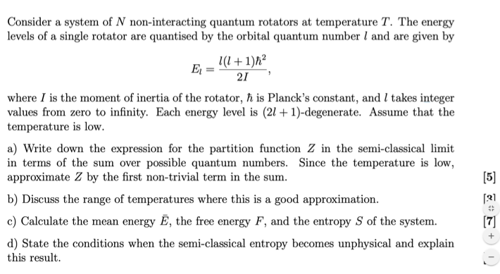 Solved Consider a system of N non-interacting quantum | Chegg.com