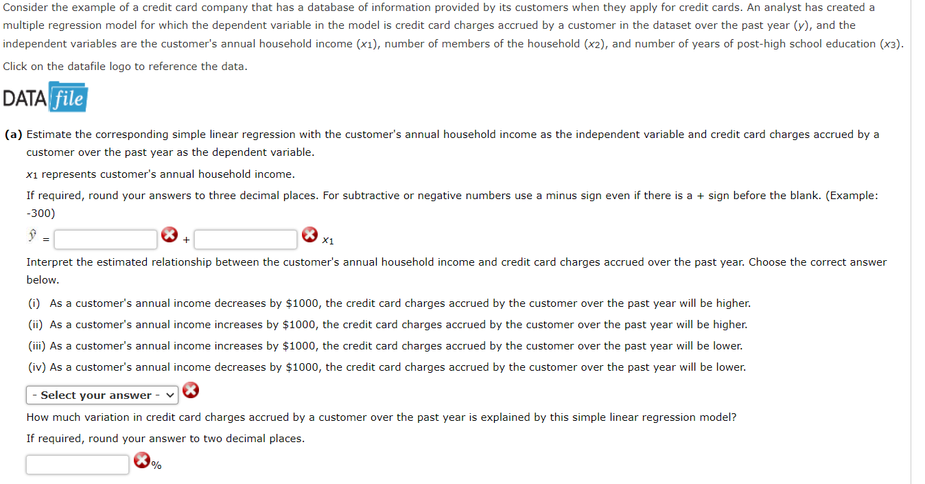Solved Consider the example of a credit card company that | Chegg.com
