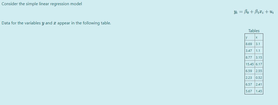 Solved Consider the simple linear regression model Yi = Bo + | Chegg.com
