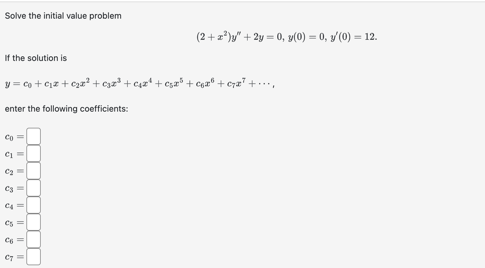 Solved Solve the initial value problem | Chegg.com
