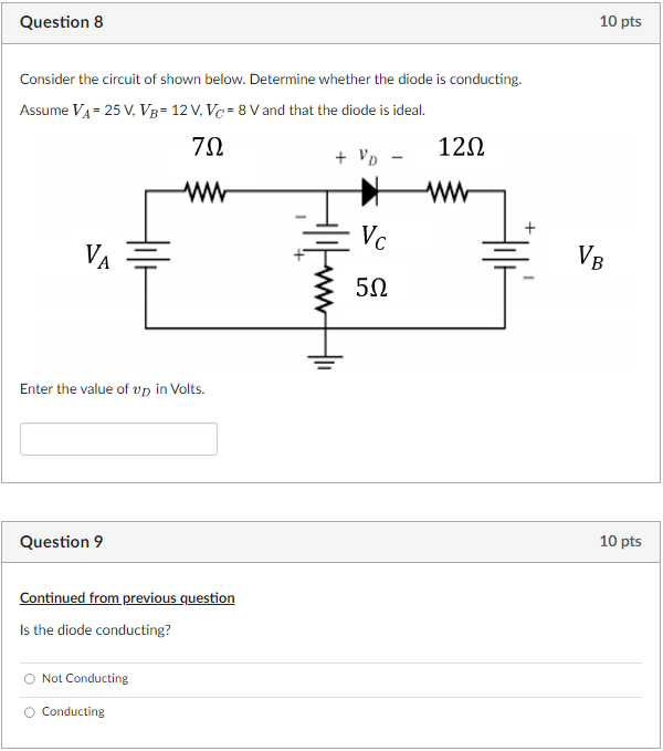 Solved Consider the circuit of shown below. Determine | Chegg.com