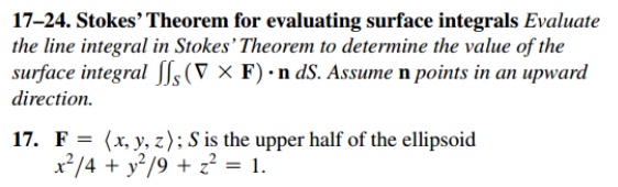 Solved 11-16. Stokes' Theorem for evaluating line integrals | Chegg.com