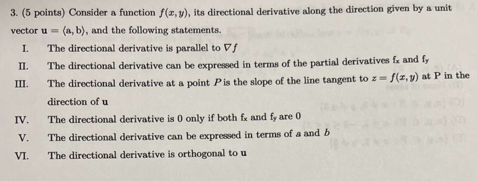 Solved 3. (5 points) Consider a function f(x,y), its | Chegg.com