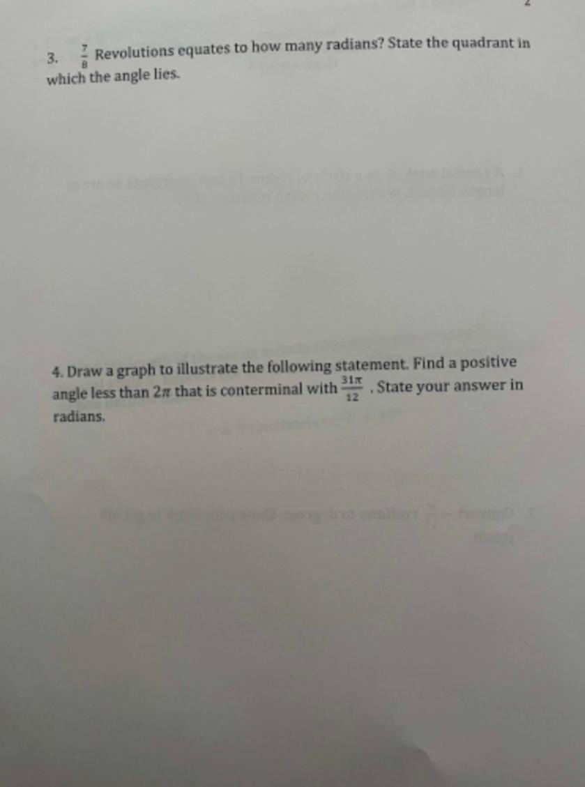 Solved 3. 87 Revolutions equates to how many radians? State | Chegg.com