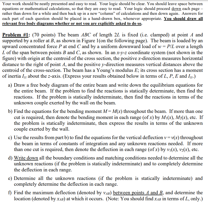 Solved Your work should be neatly presented and easy to | Chegg.com