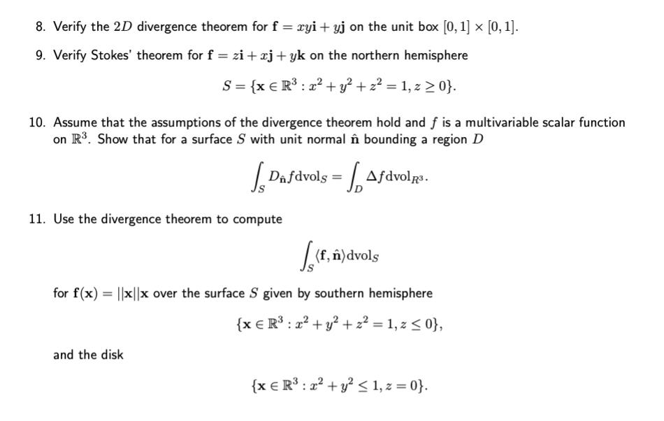 2d Divergence Theorem 2d Divergence Theorem