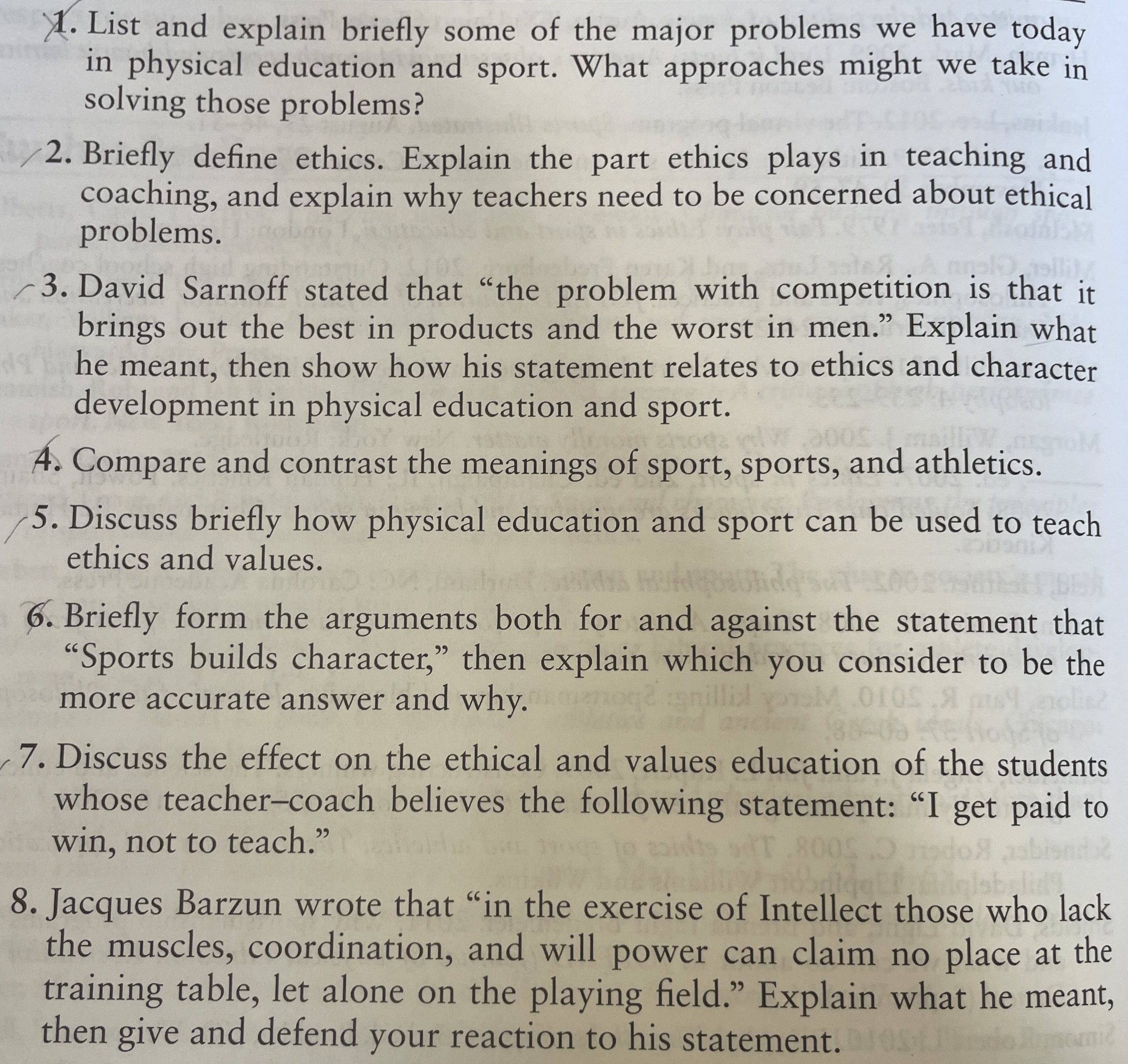 Solved Answer Only The Following Discussion Questions 2 3