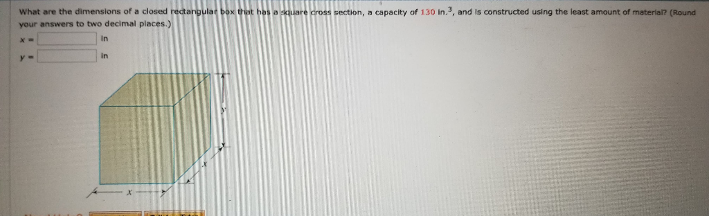 Solved What are the dimensions of a closed rectangular box | Chegg.com