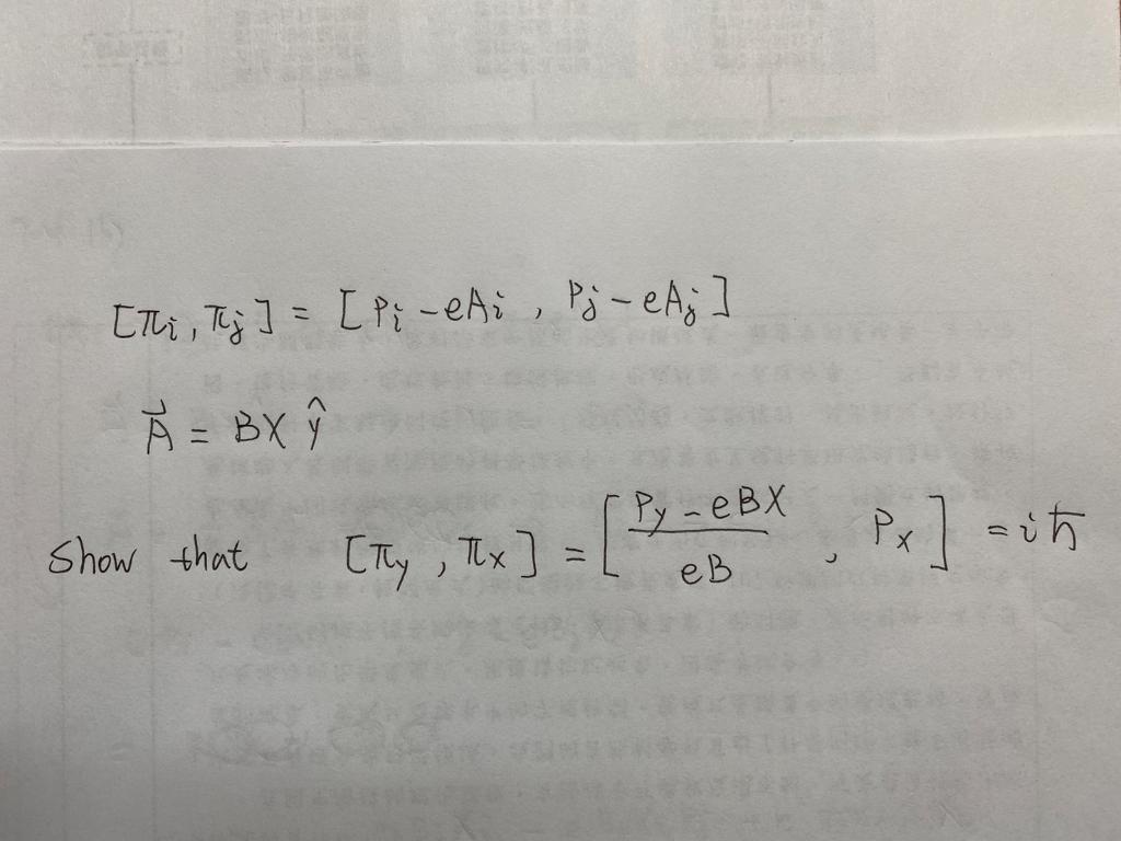 Solved 2 [Thi, Tj] = [pi-eti, Pj - eAj] Ă = BX = Гру - eBX | Chegg.com