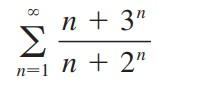 Solved ∑n=1∞n+2nn+3n | Chegg.com