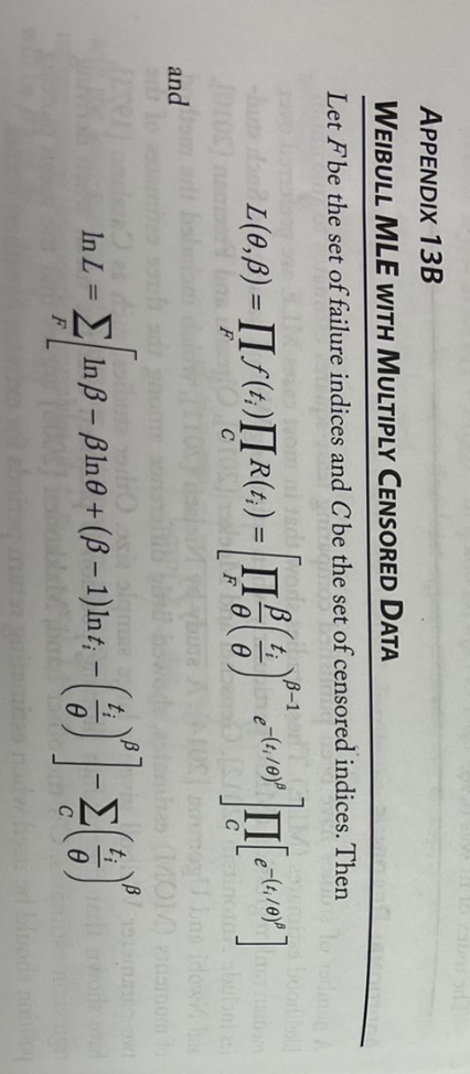 Solved 1. Derive log-likelihood for Weibull distribution for | Chegg.com