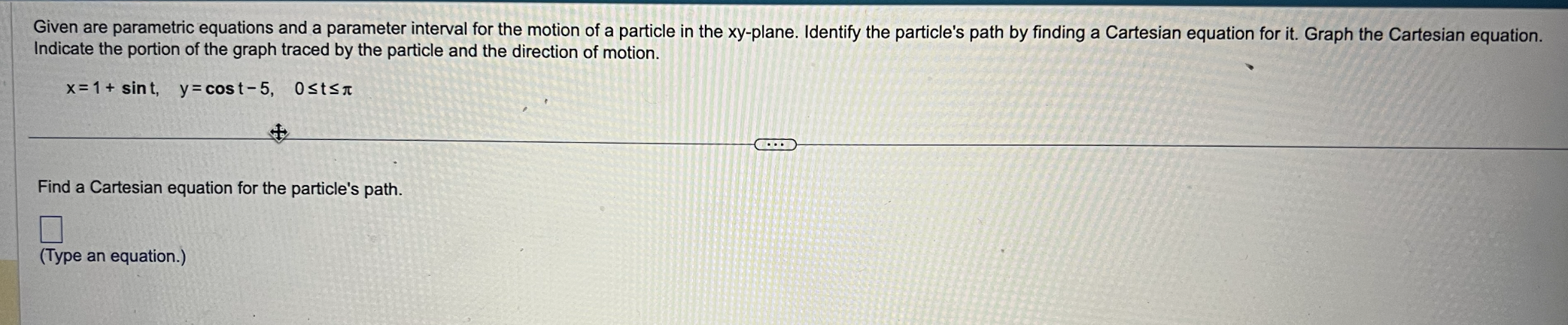 Solved Given are parametric equations and a parameter | Chegg.com
